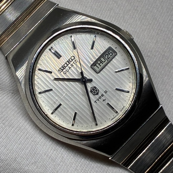 Seiko | Accessories | Vintage Seiko Type Ii Quartz 462380 Teaked Dial ...